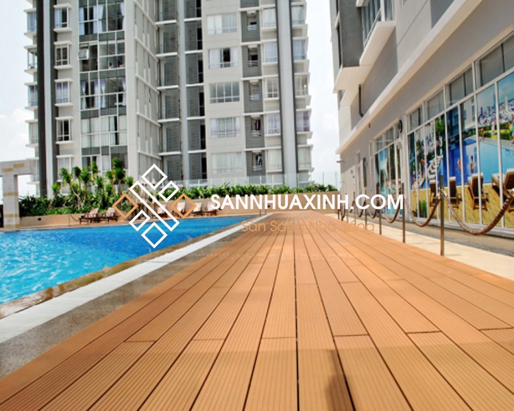 Sàn Nhựa Giả Gỗ Hồ Bơi Ngoài Trời Cao Cấp, Báo Giá Thi Công